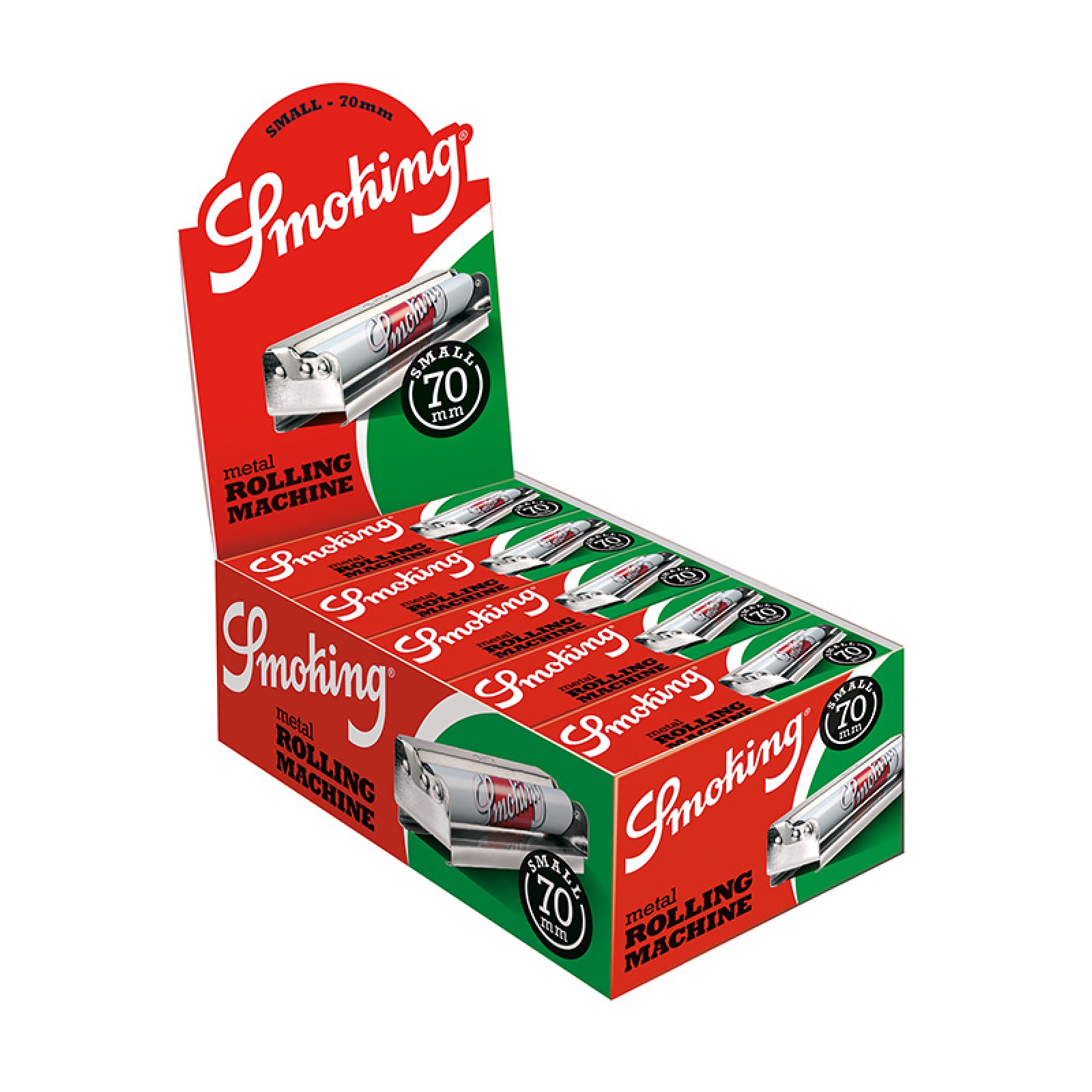 Set 10 Smoking Rolling Machine 70 mm Metal - aparat de rulat