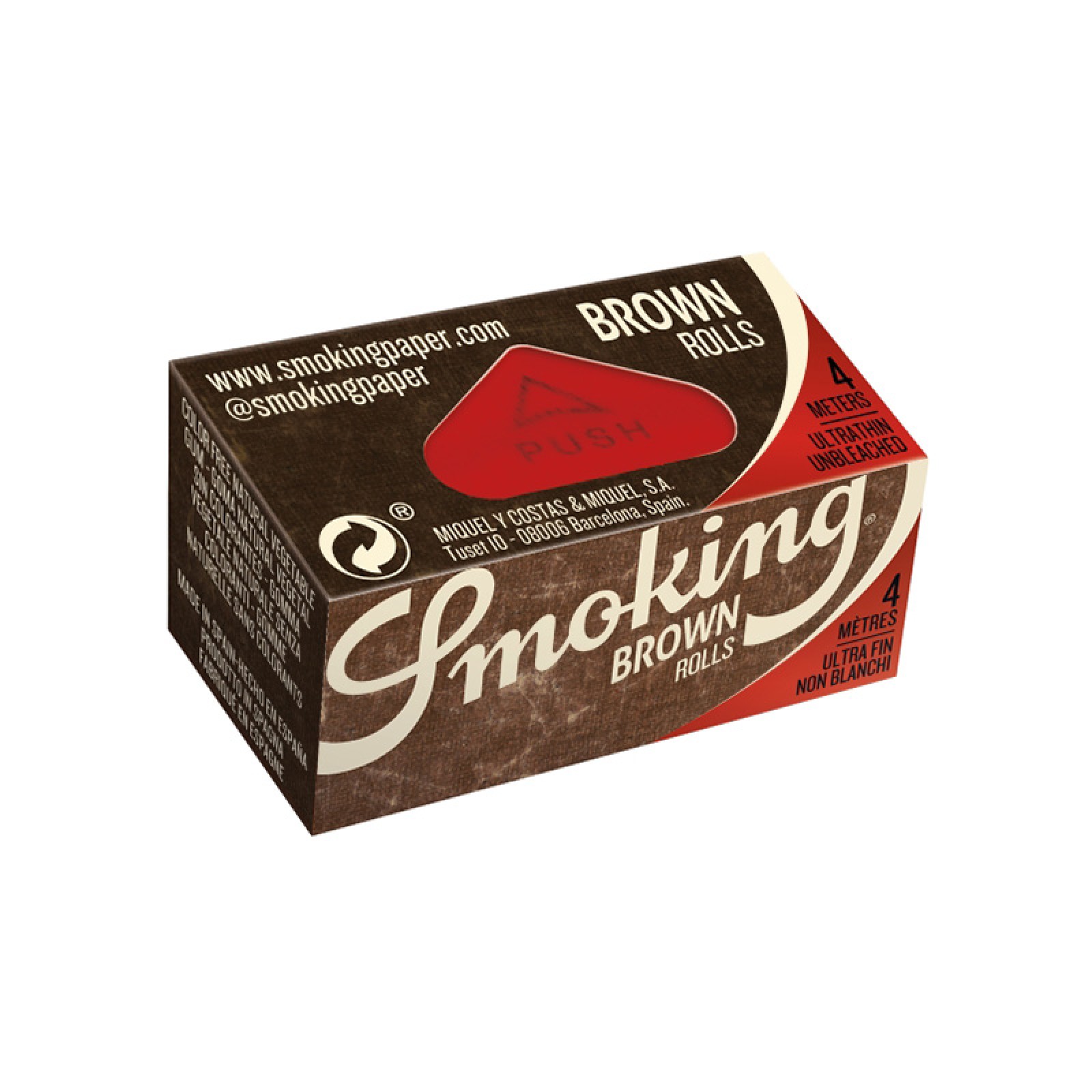 Set Foite In rola Smoking Rolls Brown - 24 buc/set