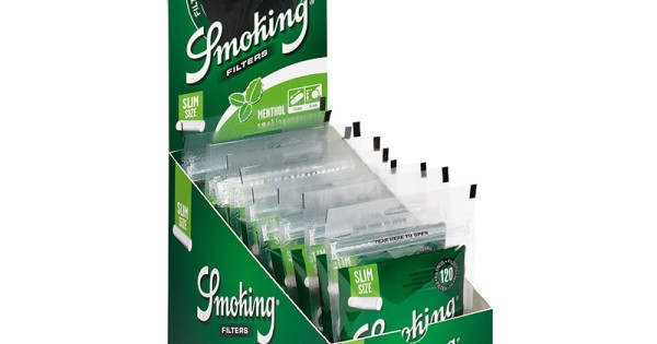 Filtre tigari Smoking Menthol Slim 120 bucati