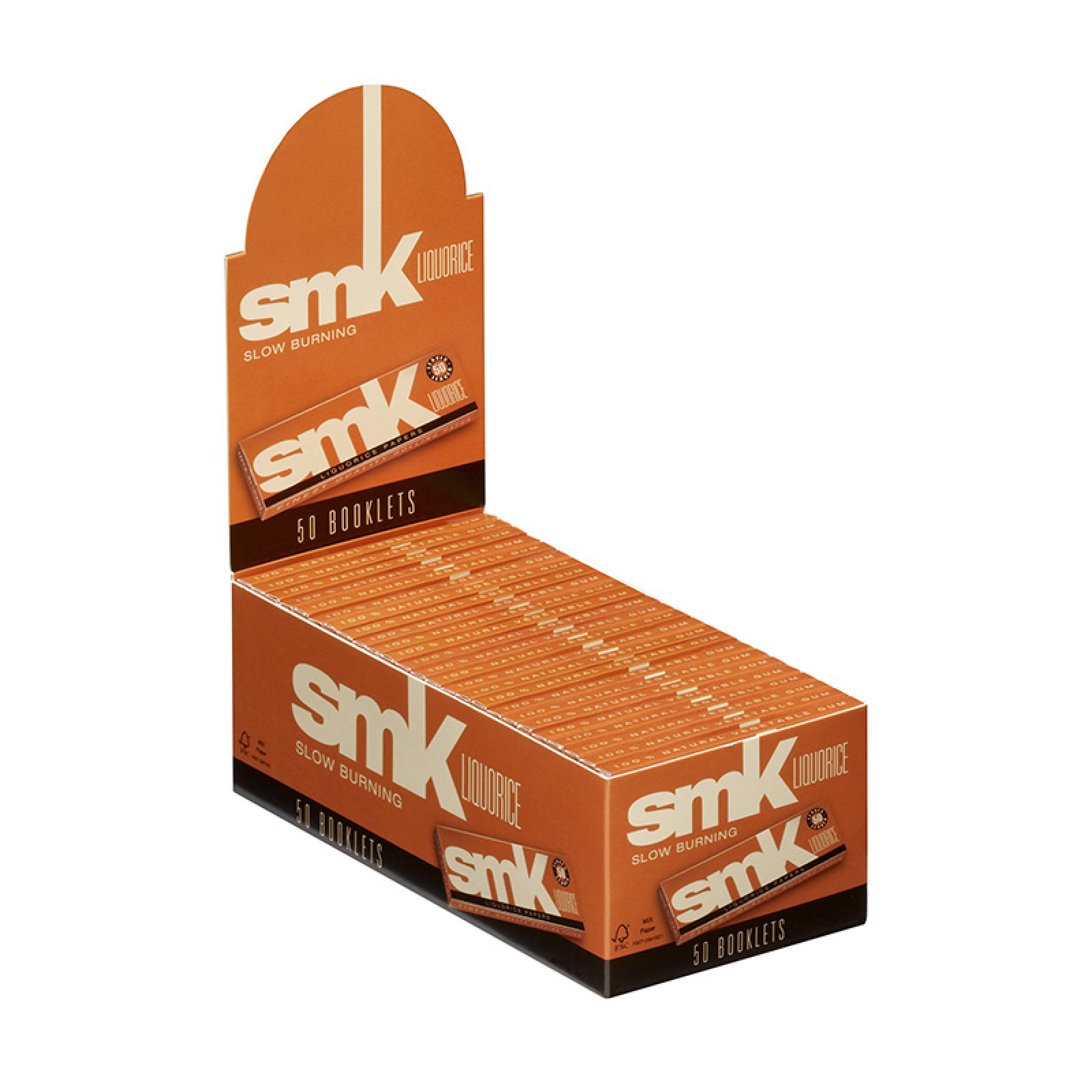Set 50 pacheteFoite rulat tigari SMK Regular Liquorice